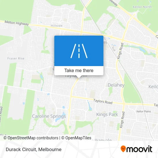 How to get to Durack Circuit, Taylors Hill by bus or train?