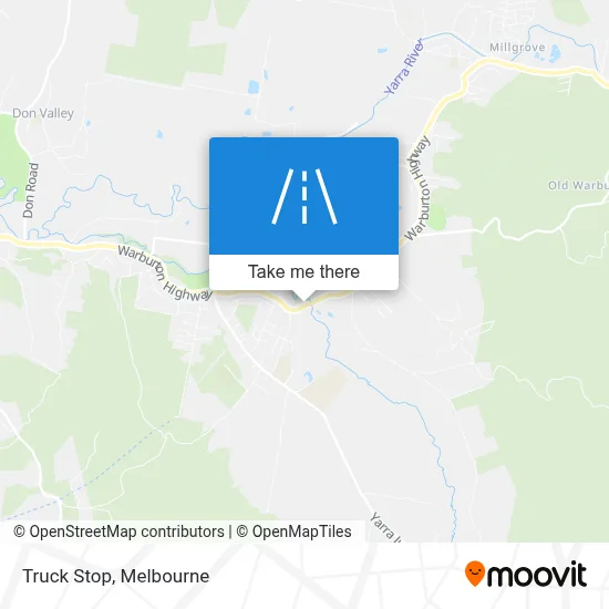 How to get to Truck Stop, Yarra Junction by bus or train?