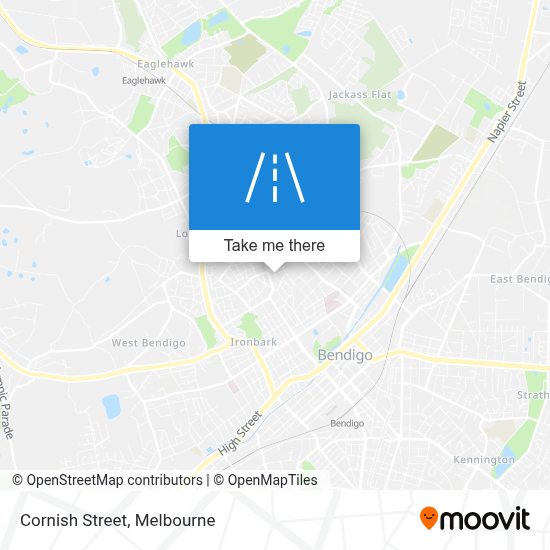 How to get to Cornish Street, Bendigo by bus or train?