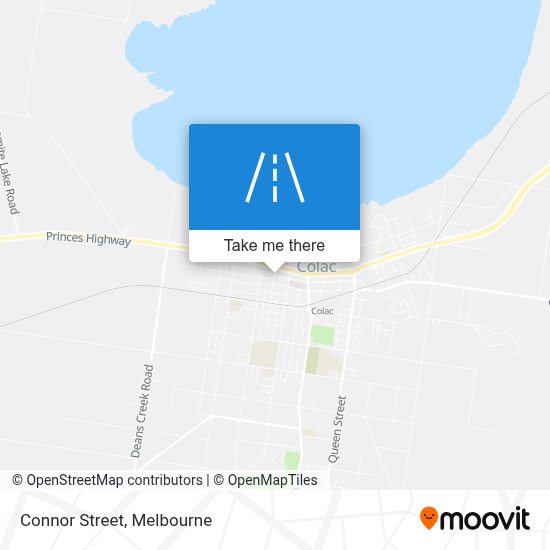 How to get to Connor Street, Colac by train or bus?