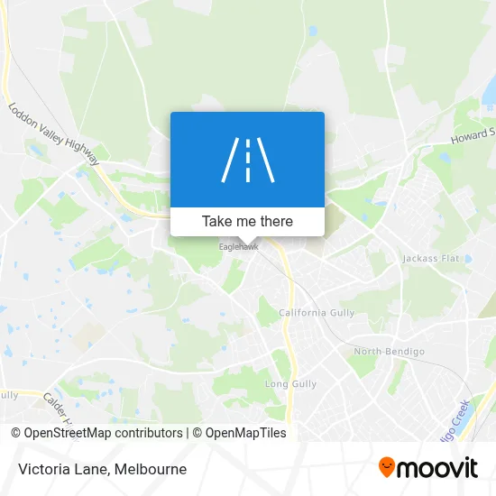 How to get to Victoria Lane, Eaglehawk by bus or train?