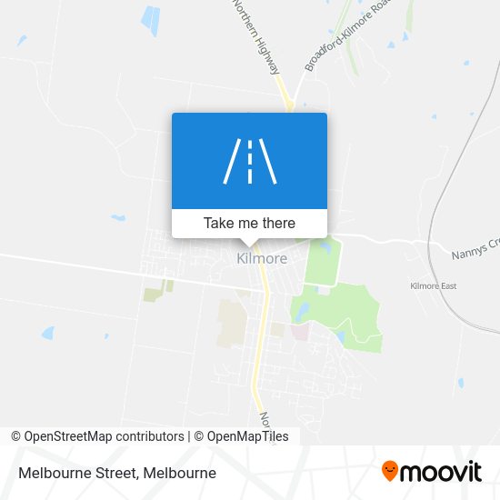 How to get to Melbourne Street, Kilmore by bus or train?