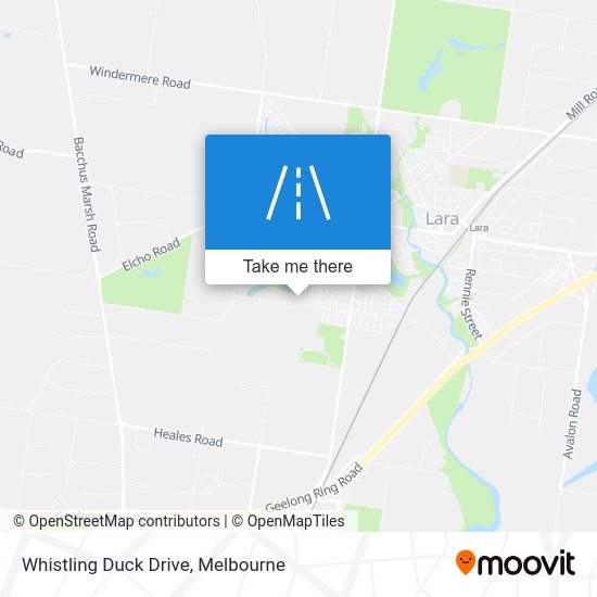 How to get to Whistling Duck Drive, Lara by bus or train?