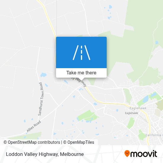 How to get to Loddon Valley Highway, Myers Flat by bus or train?
