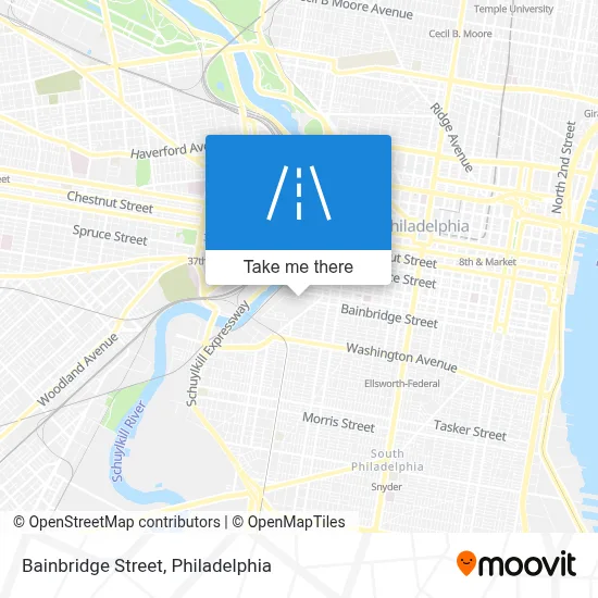 How to get to Bainbridge Street, Philadelphia by bus, metro or train?