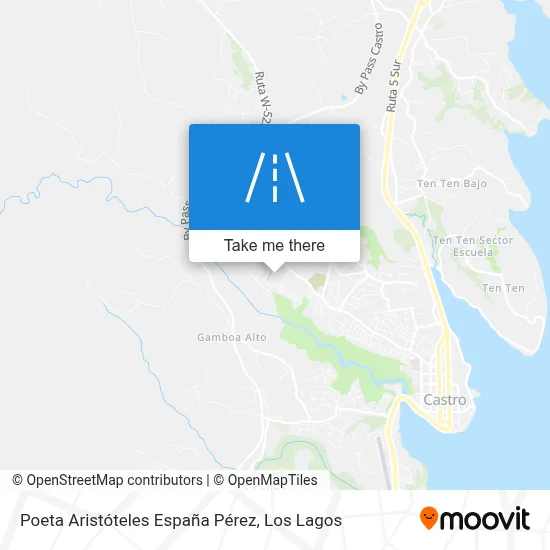 How to get to Poeta Aristóteles España Pérez, Castro by bus or ferry?