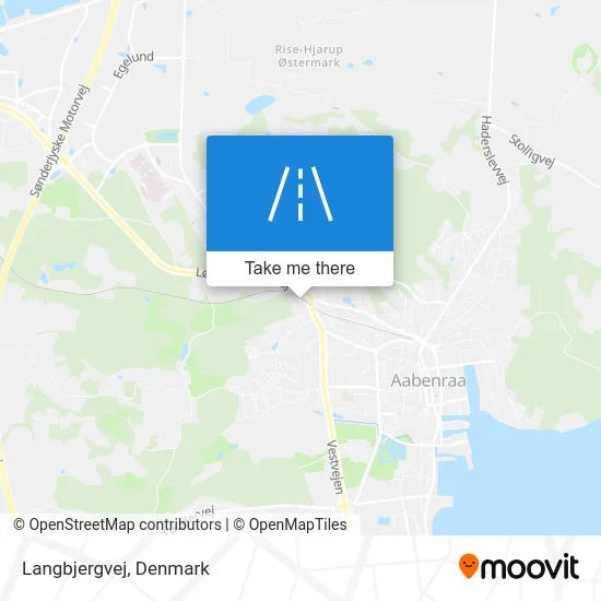 How to get to Langbjergvej, Aabenraa by bus or train?
