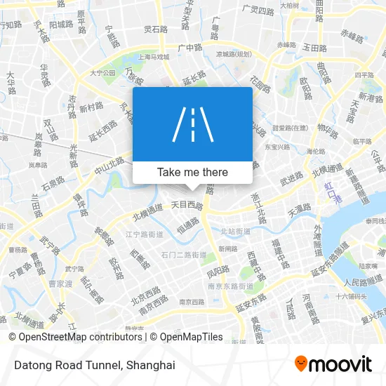 How to get to Datong Road Tunnel, Tianmu West Road Street by metro or bus?