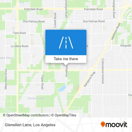 How to get to Glenellen Lane, Los Angeles by bus or train?