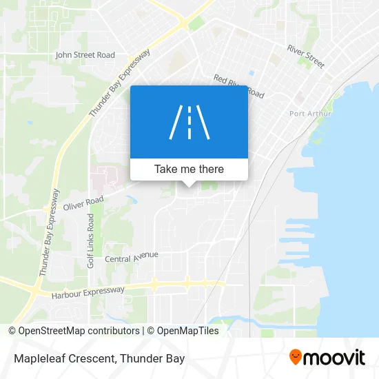 Comment aller à Mapleleaf Crescent, Thunder Bay en bus?