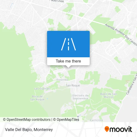 ¿Cómo llegar a Valle Del Bajío, Nuevo León en autobús?