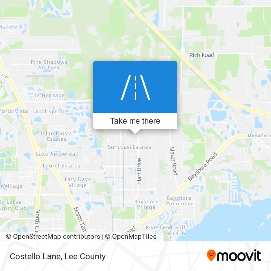 ¿Cómo llegar a Costello Lane, Suncoast Estates en autobús?