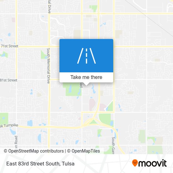 How to get to East 83rd Street South, Tulsa by bus?