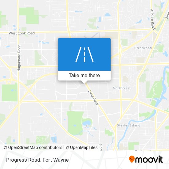 How to get to Progress Road, Fort Wayne by Bus?