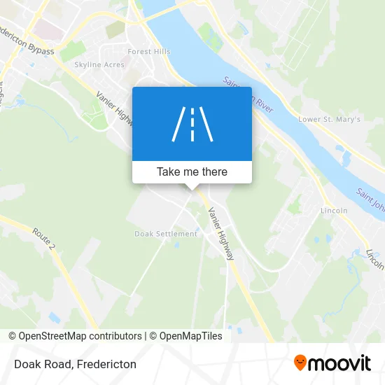 How to get to Doak Road, Fredericton by bus?