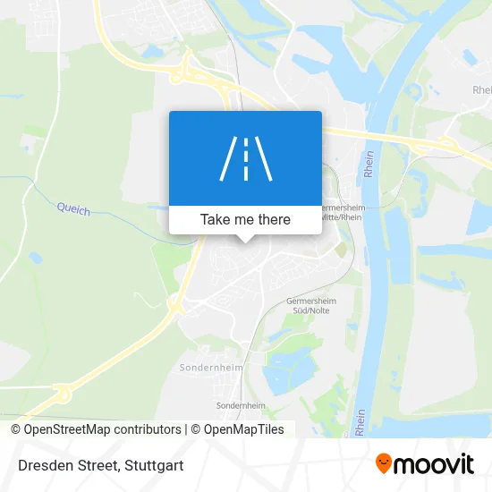 How to get to Dresdener Straße, Germersheim by train, bus or light rail?