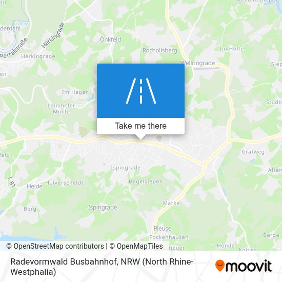 How to get to Radevormwald Busbahnhof by Bus or Train?