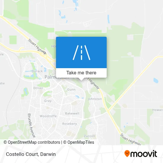 How to get to Costello Court, Palmerston by bus?