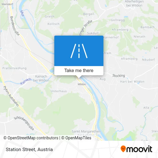 How to get to Bahnhofstraße, Wildon by bus or train?
