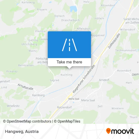 How to get to Hangweg, Maria Saal by bus or train?