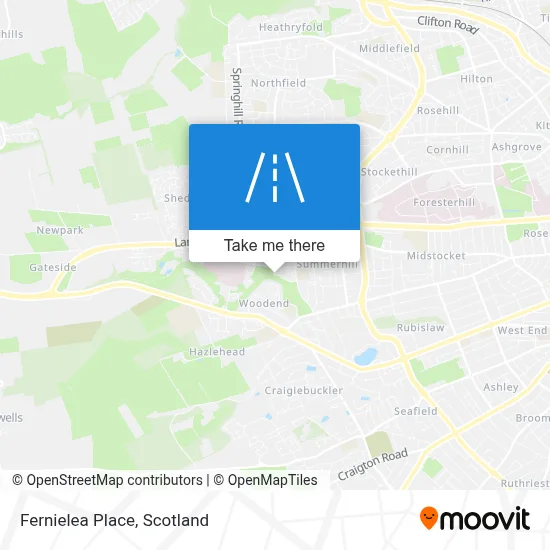 How to get to Fernielea Place, Aberdeen by bus?