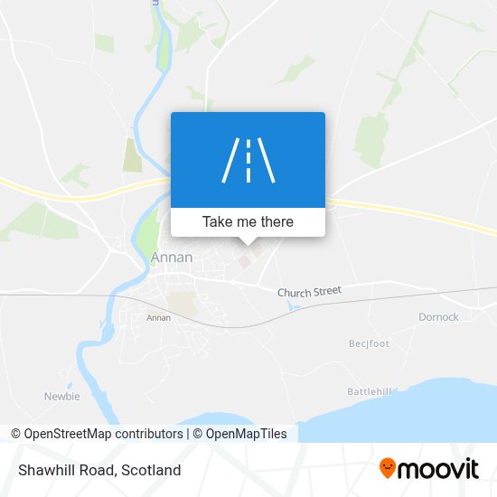 How to get to Shawhill Road, Annan by bus or train?