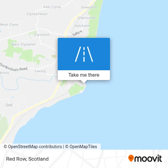 How to get to Red Row, Brora by bus or train?