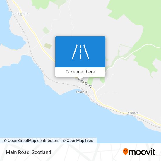 How to get to Main Road, Cardross by train, bus or ferry?