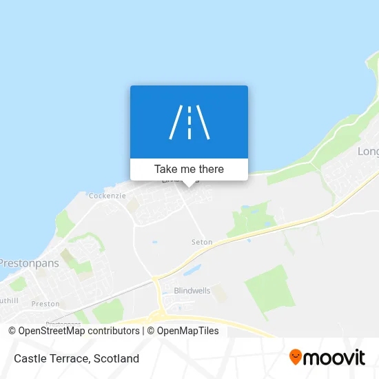 How to get to Castle Terrace, Cockenzie by bus or train?
