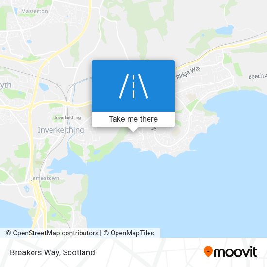 How to get to Breakers Way, Dalgety Bay by bus or train?