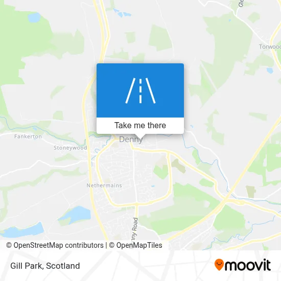 How to get to Gill Park, Denny by bus?