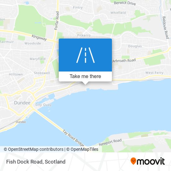 How to get to Fish Dock Road, Dundee by bus or train?