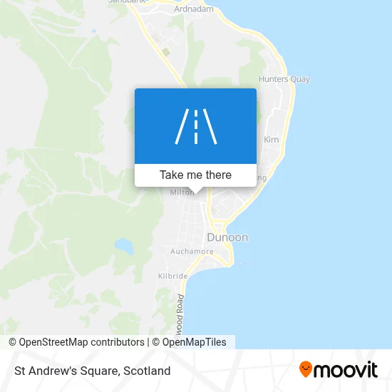 How to get to St Andrew's Square, Dunoon by bus, ferry or train?