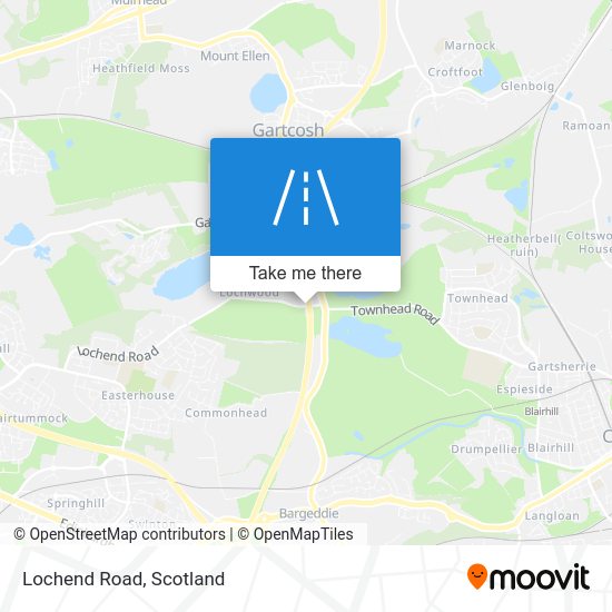 How to get to Lochend Road, Glasgow City by bus or train?