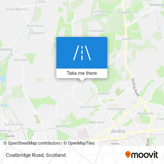 How to get to Coatbridge Road, Glenmavis by bus or train?