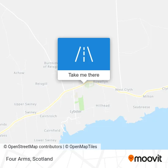 How to get to Quatre Bras, Highland by bus or ferry?