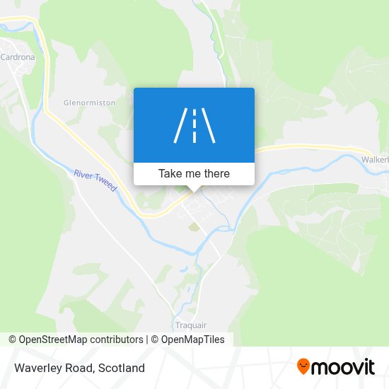 How to get to Waverley Road, Innerleithen by bus or train?