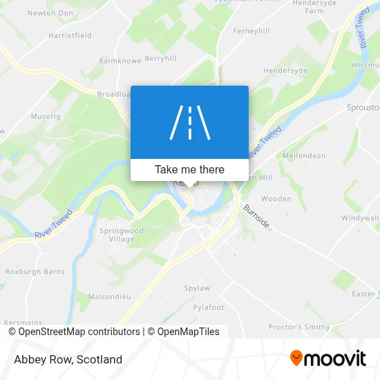 How to get to Abbey Row, Kelso by bus?