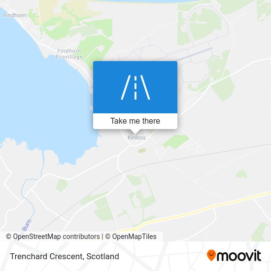 How to get to Trenchard Crescent, Kinloss by bus or train?