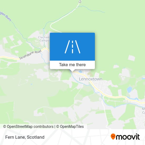 How to get to Fern Lane, Lennoxtown by bus?