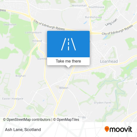 How to get to Ash Lane, Loanhead by bus or train?