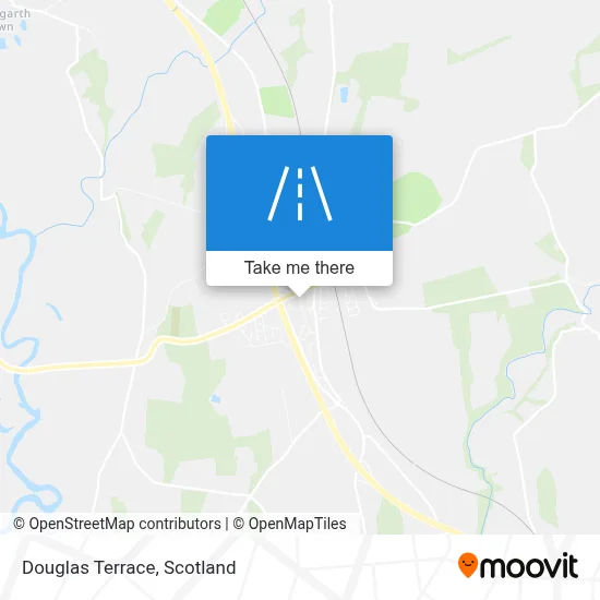 How to get to Douglas Terrace, Lockerbie by bus or train?