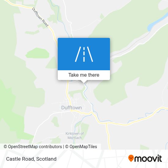 How to get to Castle Road, Moray by bus or train?