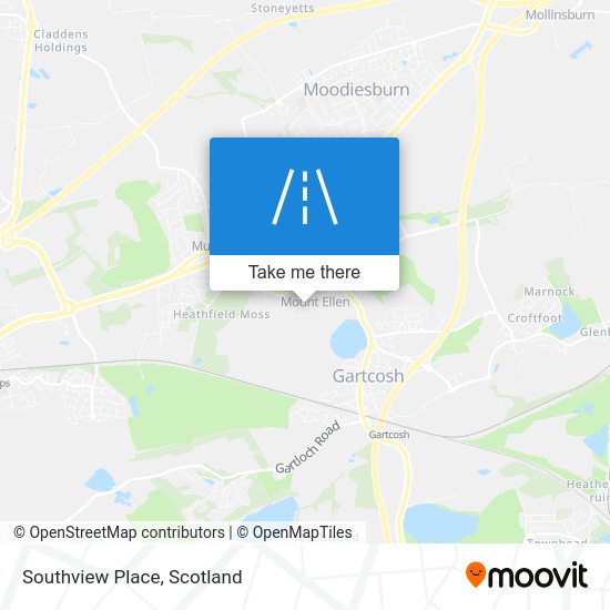 How to get to Southview Place, North Lanarkshire by bus or train?