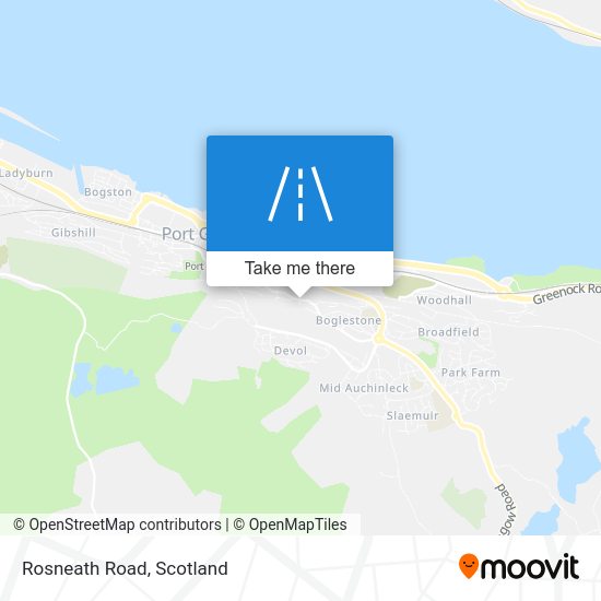 How to get to Rosneath Road, Port Glasgow by bus, train or ferry?