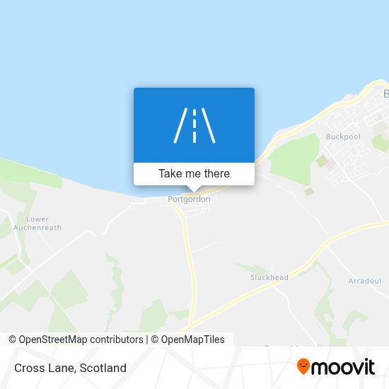 How to get to Cross Lane, Portgordon by bus or train?