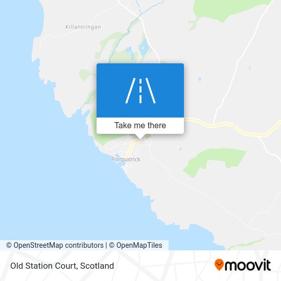 How to get to Old Station Court, Portpatrick by Bus or Train?