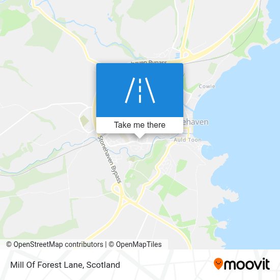 How to get to Mill Of Forest Lane, Stonehaven by bus or train?