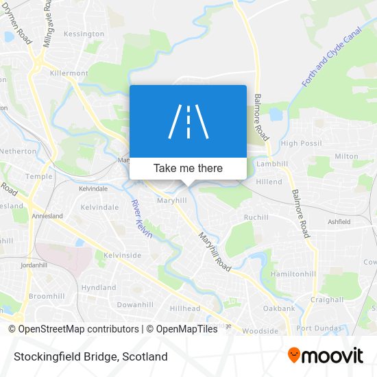 How to get to Stockingfield Bridge, Glasgow by bus or train?