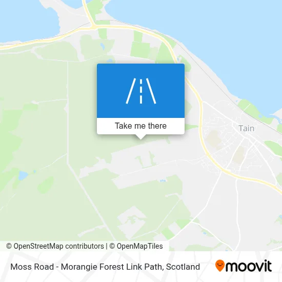 How to get to Moss Road - Morangie Forest Link Path, Highland by bus or ...